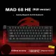 MADLIONS MAD 60/68HE Eesports magnetic axis keyboard with streamlined configuration, low latency ...