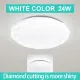YAKO LED Round Modern Ceiling Light 24W/36W/48W 3 colour For Living ...