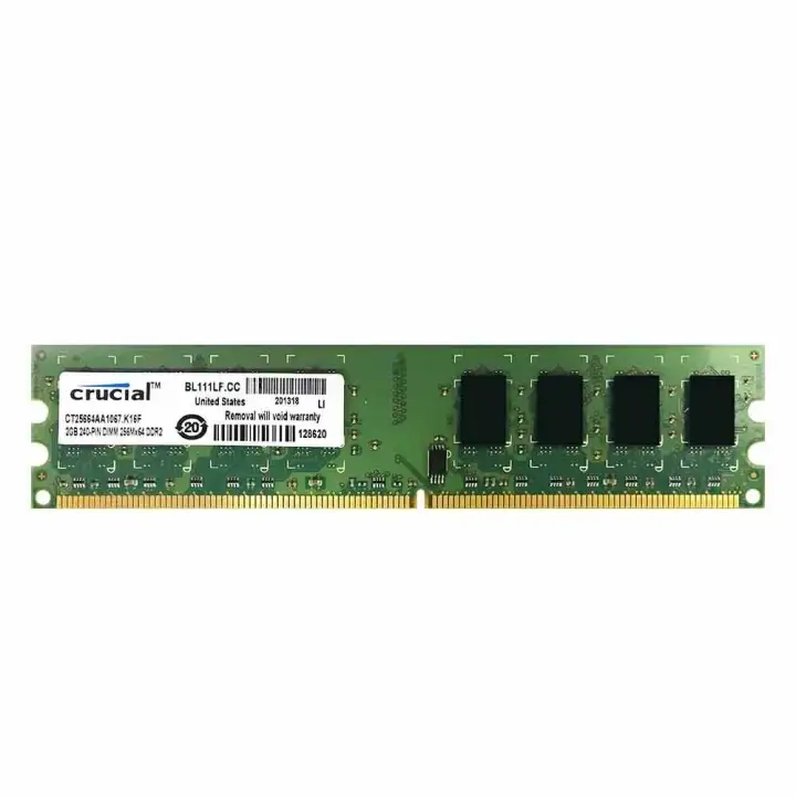 2GB DDR2 PC2-8500U 1066MHz 240Pin 1.8V Desktop RAM Computer Memory ...