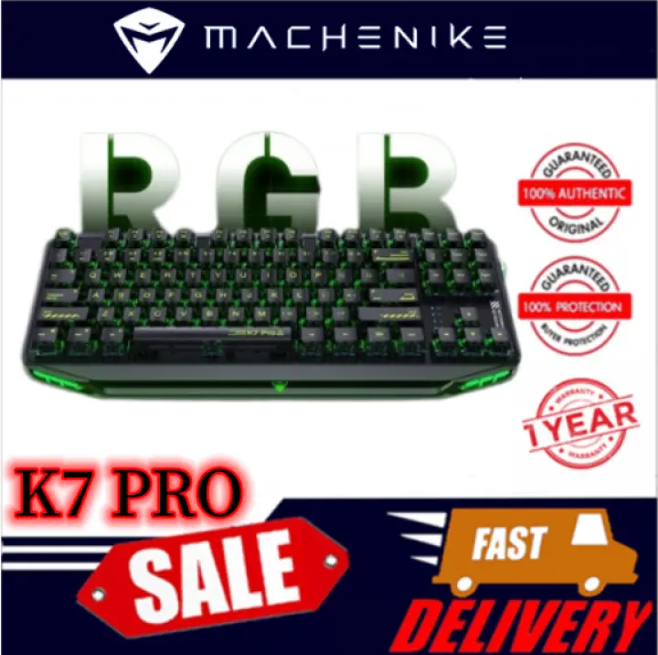 MACHENIKE K7pro Bluetooth Wireless Three-Mode Metal Mechanical Keyboard ...