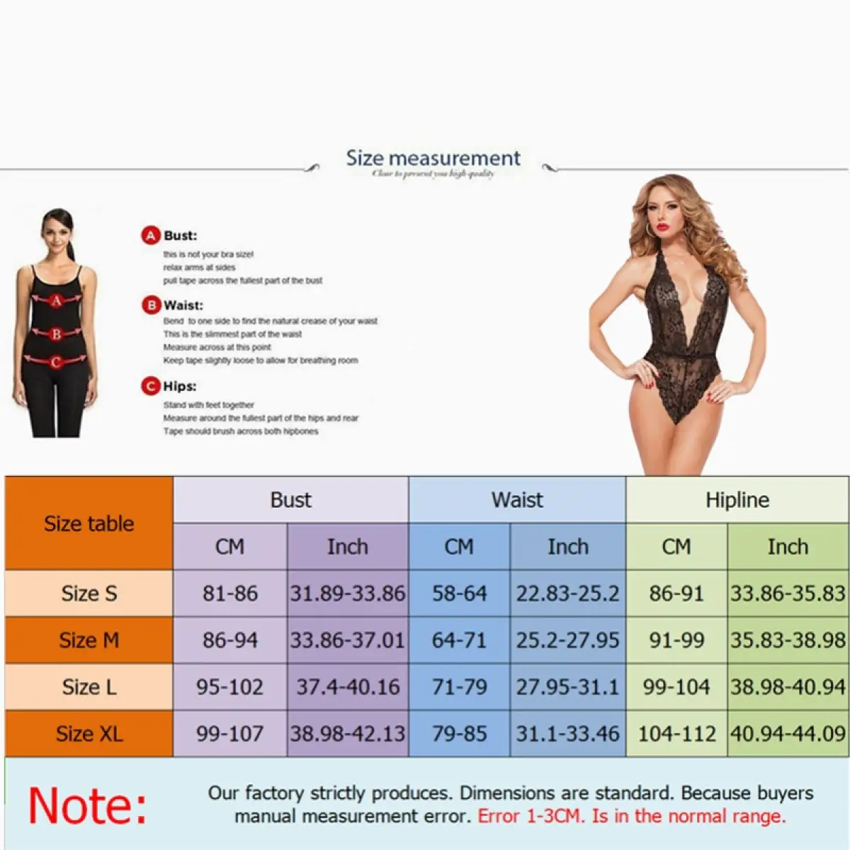 Sexy 3 Colors Lingerie One Piece Women Lace Bra Set Deep V Hot Erotic