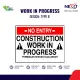 Maintenance Work In Progress / Construction Work In Progress Signage / Maintenance In Progress ...
