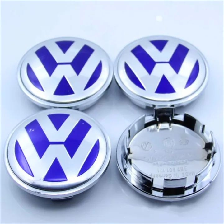 LASAN 4PCS & 65mm VW Emblems Car Wheel Center Cap Covers Hubcaps Car ...