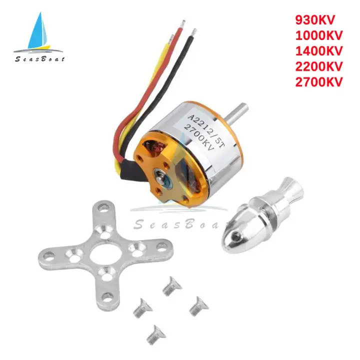 A2212 Brushless Motor 930kv 1000kv 1400kv 2200kv 2700kv For Rc Aircraft ...